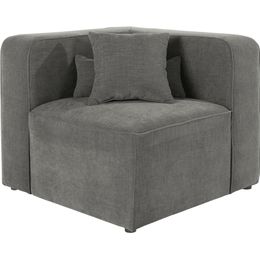 Sofa-Eckelement Home Affaire "Sundstrup", grau (anthrazit), B:93cm H:76,5cm T:93cm, 100% Polyester, Polsterelemente, Sofa-Eckelement, Modulserie, individuelle Zusammenstellung