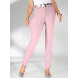 Stretch-Hose Stehmann, Damen, Gr. 205, Extrakurzgr&ouml;&szlig;en, rosa (ros&eacute;), 72% Viskose, 25% Polyamid, 3% Elasthan, unifarben, lang, Hosen Stretch-Hose