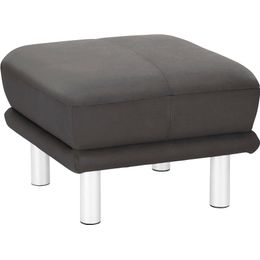 Hocker Trendmanufaktur "Cecilia II, modern und elegant, B/T 66/66cm", grau (stone), B:66cm H:44cm T:66cm, Struktur fein (100% Polyester);Microfaser Vintage (100% Polyester);Struktur (100% Polyester), Hocker, Hocker