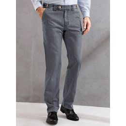 Bequeme Jeans CLASSIC, Herren, Gr. 24, Unterbauchgr&ouml;&szlig;en, grau (grau, denim), 98% Baumwolle, 2% Elasthan, unifarben, lang, Jeans Bequeme Jeans