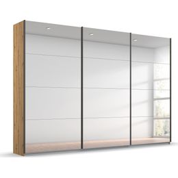 Schwebet&uuml;renschrank Rauch "Kleiderschrank Schrank Garderobe W&auml;scheschrank Ankleide ORACLE", braun (eiche artisan), B:271cm H:229cm T:62cm, Holzwerkstoff, Schr&auml;nke, Schwebet&uuml;renschrank, inkl. Schubladen-Einsatz und extra Einlegeb&ouml;den MADE IN GERMANY