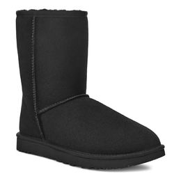 UGG Australia Winterboots UGG "Unisex Classic Short 2", Damen, Gr. 7 (38), schwarz, Veloursleder, unifarben, Schuhe Winterboots, Stiefel, Schlupfstiefel in klassischem Design