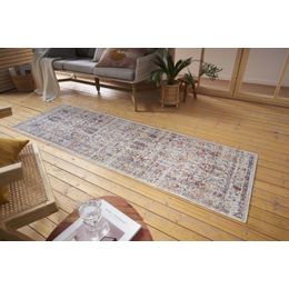 Teppich Hanse Home "Luxor", bunt (creme,bunt), B:75cm H:3mm L:200cm, Polypropylen (PP), Teppiche, Teppich, In-& Outdoor, L&auml;ufer, wetterfest, Balkon, Wohnzimmer, Orient