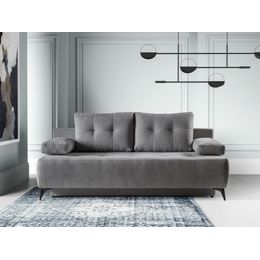 Schlafsofa WERK2 "Oakland Bettsofa Breite 206cm, Liegefl&auml;che 202/145cm", grau (hellgrau), B:206cm H:97cm T:98cm, 92% Polyester, 8% Nylon, Sofas, Schlafsofa, 2-Sitzer Sofa & Schlafcouch mit Bettkasten