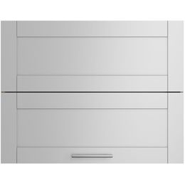 Faltt&uuml;renschrank KOCHSTATION "KS-Ahus", grau (hellgrau matt, wildeiche nachbildung), B:90cm H:70,4cm T:34,9cm, Schr&auml;nke, Faltt&uuml;renschrank, Breite 90 cm