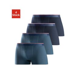 Boxer Bench. "Boxershorts f&uuml;r Herren", Herren, Gr. XXL, 4 Stk., blau (navy, blau), Jersey, Obermaterial: 95% Baumwolle, 5% Elasthan, unifarben, k&ouml;rpernah, Unterhosen Boxer, Unterhosen aus Baumwoll-Mix, Topseller