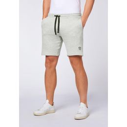 Sweatbermudas Chiemsee, Herren, Gr. XL (56/58), Normalgr&ouml;&szlig;en, grau (neutral gray melange), 90% Baumwolle, 10% Viskose, Hosen Sweatbermudas