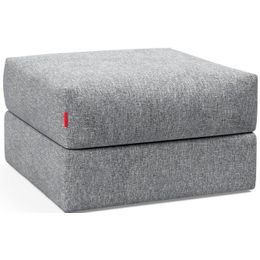 Polsterhocker INNOVATION LIVING &trade; "Cornila, Fu&szlig;hocker, Pouf", grau (granit), B:75cm H:45cm T:75cm, 100% Polyester, Hocker, Polsterhocker, Sitzhocker, aufklappbar, gro&szlig;er Stauraum, frei im Raum stellbar
