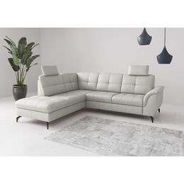 Sit & More Ecksofa SIT & MORE "Zora", reinwei&szlig;, T:212cm, Sofas, Ecksofa