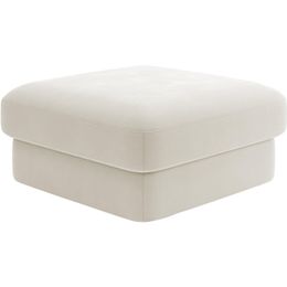 Polsterhocker Home Affaire "Innovid", beige (elfenbein), B:97cm H:46cm T:97cm, 100% Polyester, Hocker, Polsterhocker