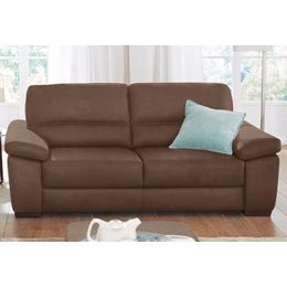 2-Sitzer Calia italia "Gaia, Sofa im edlen Design und mit erstklassigem Sitzkomfort", braun, B:177cm H:92cm T:97cm, Luxus-Microfaser Ginevra (100% Polyester), Sofas, 2-Sitzer, aus pflegeleichtem Luxus-Microfaser Ginevra Hydro Care