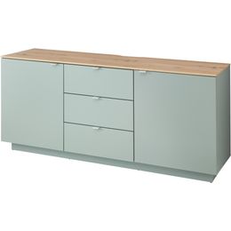TV-Schrank Innostyle "Core, TV-Sideboard Stellma&szlig; B/H/T 180x77x44 cm", gr&uuml;n (schilfgr&uuml;n), B:180cm H:77cm T:44cm, FSC-zertifizierter Holzwerkstoff, Schr&auml;nke, TV-Schrank, TV-Sideboard mit 2 Holzt&uuml;ren und 3 Schubk&auml;sten