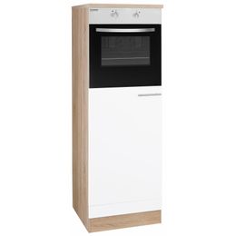 Backofen/K&uuml;hlumbauschrank Optifit "Kalmar", wei&szlig;, B:60cm H:175cm T:57cm, Schr&auml;nke, Backofen/K&uuml;hlumbauschrank