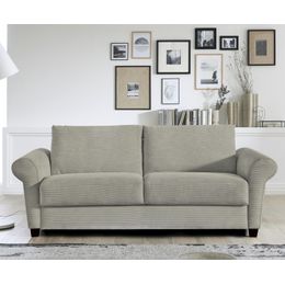 Schlafsofa Bali "ELISA Dauerschl&auml;fer in 140 und 160er Breite", grau (hellgrau), B:211cm, 92% Polyester, 8% Polyacryl, Sofas, Schlafsofa, stabile Gitterrost-Unterfederung