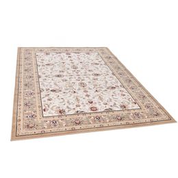 Wollteppich Theko "Dolna - 808", beige, B:200cm H:10mm L:200cm &Oslash;:200cm, Schurwolle, Teppiche, Wollteppich, Kurzflor, reine Wolle, Orient-Optik