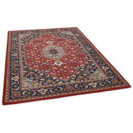 Wollteppich Theko "Royal Orient - Bidjar 9", rot, B:90cm H:14mm L:160cm, Schurwolle, Teppiche, Wollteppich, Obermaterial: reine Wolle, handgetuftet, Orient-Optik