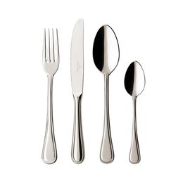 Villeroy & Boch Besteck-Set VILLEROY & BOCH "Tafelbesteck Merlemont 24er Set silber", silber, Essbesteck-Sets, Besteck-Set