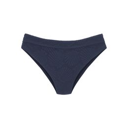 Bikini-Hose s.Oliver "Olivia", Damen, Gr. 44, N-Gr, blau (marine), Obermaterial: 94% Polyester, 6% Elasthan. Futter: 90% Polyester, 10% Elasthan, Strukturmuster, Badehosen Bikini-Hose, Mit Muschelstruktur