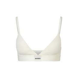 Triangel-BH HUGO UNDERWEAR "TRIANGLE RED LABEL", Damen, Gr. S (36), N-Gr, beige (natural 102), Jersey, Obermaterial: 93% Baumwolle, 7% Elasthan, unifarben, Basic, k&ouml;rpernah, BHs Triangel-BH, mit Logobund