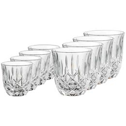 Gl&auml;ser-Set Nachtmann "Gl&auml;serset Noblesse 8er Set transparent", bunt (transparent), 8 tlg., Glas, Trinkgef&auml;&szlig;e, Gl&auml;ser-Set