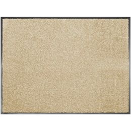 Fu&szlig;matte "CLEAN, Made in Belgium", beige (creme), B:90cm H:8,5mm L:150cm, Polyamid, PRIMAFLOR-IDEEN IN TEXTIL, Teppiche, Fu&szlig;matte, Schmutzfangmatte, gro&szlig;e Farbauswahl, waschbar