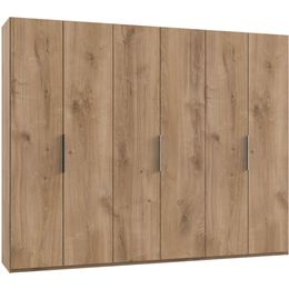 Kleiderschrank wimex "Level by fresh to go", braun (plankeneichefarben), B:300cm H:236cm T:58cm, Schr&auml;nke, Kleiderschrank, ohne Schubladen