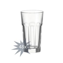 Longdrinkglas Leonardo "Longdrinkgl&auml;ser Rock 340 ml transparent", bunt (transparent), Glas, Trinkgef&auml;&szlig;e, Longdrinkglas