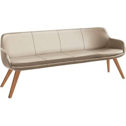 Essbank Musterring "Tavia", beige (sand, wildeiche), B:200cm H:87cm T:66cm, Sitzb&auml;nke, Essbank, Stativgestell Wildeiche massiv ge&ouml;lt, Breite 180, 200 oder 220 cm