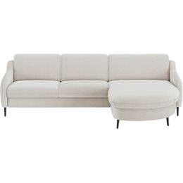 Sit & More Ecksofa SIT & MORE "Soul L-Form", wei&szlig;, B:296cm H:90cm T:189cm, 100% Polyester, Sofas, Ecksofa, wahlweise mit Bettfunktion