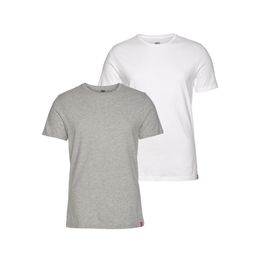 Levi's T-Shirt LEVI'S, Herren, Gr. S, 2 pack slim crew whi, Obermaterial: 100% Baumwolle, Rundhals, Shirts T-Shirt