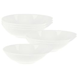Villeroy & Boch Schale VILLEROY & BOCH "Suppenbols Flow 300 ml 6er Set wei&szlig;", wei&szlig;, Sch&uuml;sseln, Schale