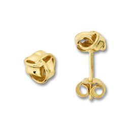 Paar Ohrstecker ONE ELEMENT "Knoten Ohrringe Ohrstecker aus 333 Gelbgold", gold, Ohrringe, Damen, Gelbgold 333, Paar Ohrstecker