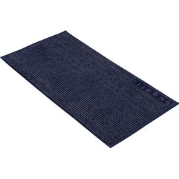 Handtuch Bugatti "Tiago", blau (marine blau), B:50cm L:100cm, Webfrottier, Obermaterial: 100% Baumwolle, Handt&uuml;cher, Handtuch, besonders saugf&auml;hig
