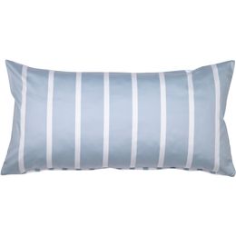 Kissenbezug Janine "modernclassic 39028-28", blau (perlblau), B:40cm L:80cm, Mako-Satin, Obermaterial: 100% Baumwolle, Kissenbez&uuml;ge, Kissenbezug, mit Rei&szlig;verschluss
