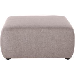 Hocker DOMO collection "Cesena", grau (stone), B:88cm H:39cm T:88cm, Hocker, Hocker