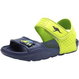 Sandale Kangaroos "KangaSwim II", M&auml;dchen, Gr. 31, blau (navy, lime), Synthetik, Schuhe Sandale