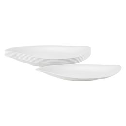 Villeroy & Boch Schale VILLEROY & BOCH "Schalen flach New Cottage Special Serve Salad 600 ml 6er Set wei&szlig;", wei&szlig;, Sch&uuml;sseln, Schale