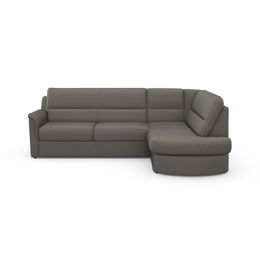 Sit & More Ecksofa SIT & MORE "Panini L-Form", braun (schlamm), B:243cm H:87cm T:155cm, Sofas, Ecksofa, wahlweise mit Vorziehsitz und Bettkasten