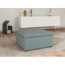 Hocker DOMO collection "Splash", gr&uuml;n (mint), B:87cm H:40cm T:87cm, 100% Polyester, Hocker, Hocker