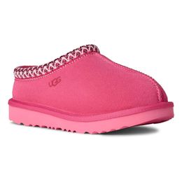 UGG Australia Hausschuh UGG "K TASMAN II", M&auml;dchen, Gr. 4 (36), pink, Textil, Veloursleder, ethno, Schuhe Hausschuh, Plateau Clog, Mule, Pantoffel mit Lammwolle