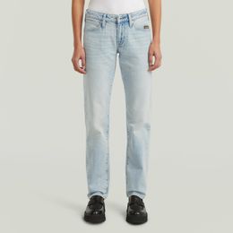 G-Star Raw Straight-Jeans G-STAR "Lennoxx Slim Straight Wmn", Damen, Gr. 31, L&auml;nge 32, sun faded blau galena, Denim/Jeans, Obermaterial: 99% Baumwolle, 1% Elasthan, straight fit lang, Jeans Straight-Jeans, mit schlanker Silhouette