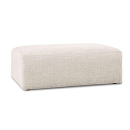 Polsterhocker Inosign "Koa", cream, B:114cm H:44cm T:61cm, 100% Polyester, Hocker, Polsterhocker, Wellenunterfederung, weicher Lounge-Sitzkomfort