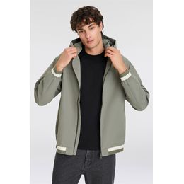 Outdoorjacke Replay, Herren, Gr. S, soft military, Web, Obermaterial: 100% Polyester, regular fit, angesetztes B&uuml;ndchen, Jacken Outdoorjacke, mit praktischer Kapuze
