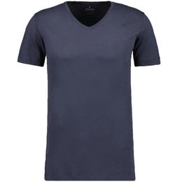 T-Shirt Ragman "Set:", Herren, Gr. XXL, blau (marineblau), Jersey, Baumwolle, slim fit, V-Ausschnitt, Shirts T-Shirt