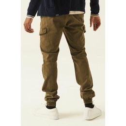 Cargohose Garcia, Herren, Gr. 30, L&auml;nge 32, gr&uuml;n (base army), Obermaterial: 98% Baumwolle, 2% Elasthan, kn&ouml;chellang, Hosen Cargohose