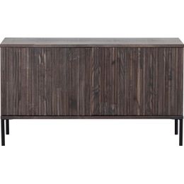 Sideboard Woood "New Gravure, TV-Kommode, Breite 100 cm oder 150 cm", braun, B:100cm H:56cm T:44cm, Holzwerkstoff, Sideboards, Sideboard, Kommode H&ouml;he 56 cm, mit grafischen Relieft&uuml;ren, viel Stauraum