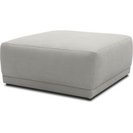 Hocker DOMO collection "800007", grau (hellgrau), B:100cm H:45cm T:100cm, 95% Polyester, 5% Polyamid, Hocker, Hocker, nach Wunsch zusammenstellbar
