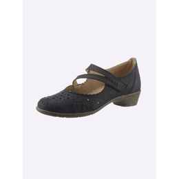 Klettschuh Classic Basics, Damen, Gr. 38, blau (marine), Nubukleder, Schuhe Klettschuh