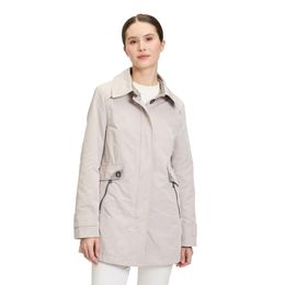 Outdoorjacke Gil Bret, Damen, Gr. 40, lila (pearl beige), Obermaterial: 100% Polyester, unifarben, tailliert Po-bedeckend, ohne Ausschnitt, Manschette, Jacken Outdoorjacke, mit R&uuml;ckenschlitz mit Rei&szlig;verschluss
