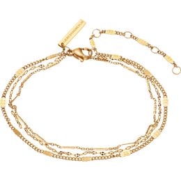 Armband Liebeskind Berlin "Schmuck Geschenk Edelstahl Armkette", gold (gelbgoldfarben), Armb&auml;nder, Damen, 22cm, Edelstahl, Armband